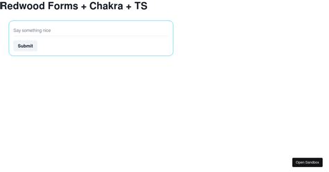 Chakra Ui Typescript Codesandbox