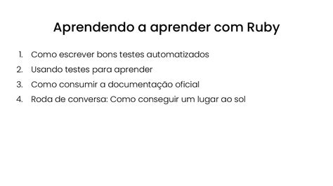 aprendendo a aprender com ruby speaker deck