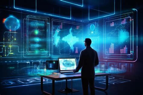 Premium Photo Data Science Analyzing Complex Data With Ai And Ml