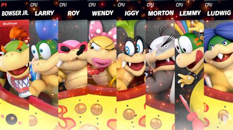 Fire Koopa Clown Car Bowser Jr Koopalings Mod For Super Smash Bros