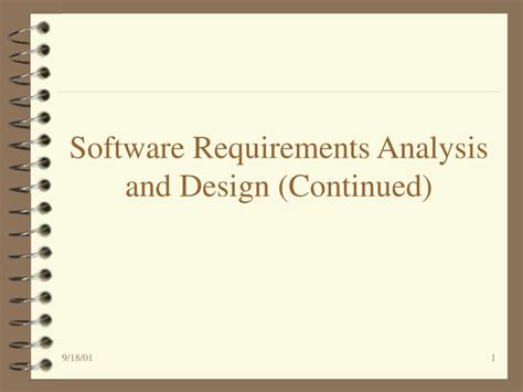 Ppt Software Requirements Analysis And Design Continued Powerpoint Presentation Id