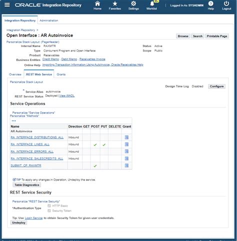 An Example Of Using An Open Interface Rest Service As An Invoke Target Connection In An