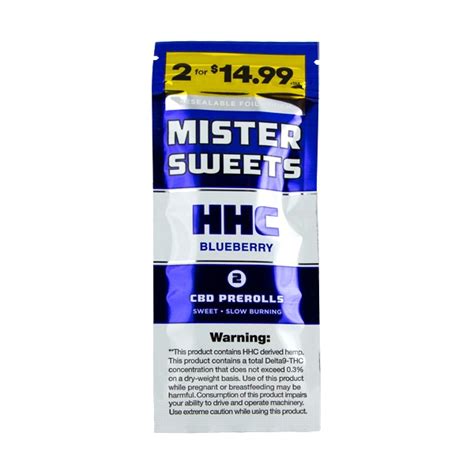 Mister Sweets Hhc Pre Rolls 2 Pack Cbd Savage
