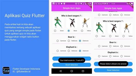 Aplikasi Quiz Menggunakan Flutter UDACODING