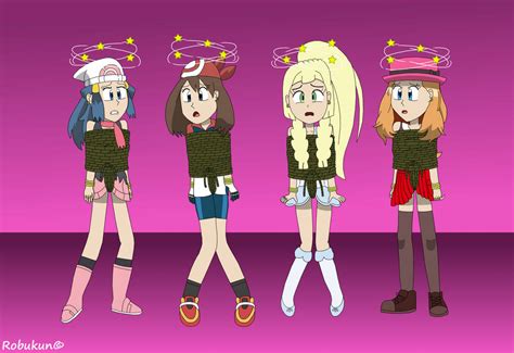 Request The 4 Dizzy Poke Girls By Robukun On Deviantart