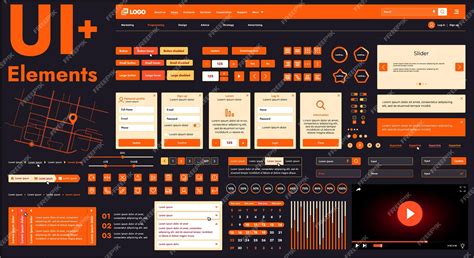 Premium Vector These Graphic Components Provide A Comprehensive