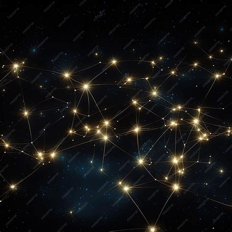 Premium Ai Image Abstract Polygonal Space Background With Connecting Dots And Lines Connection