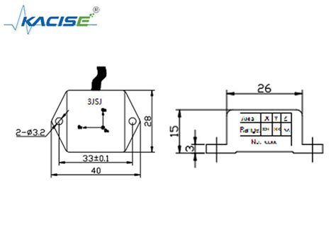 K 3jsj 300 Small Size Triaxial Accelerometer Sensor Module With High Frequency 0 5~4 5v Analog