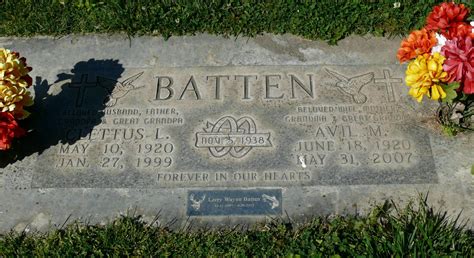 Clettus Lee Batten 1920 1999 Memorial Find A Grave