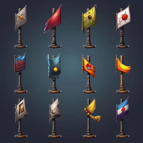 Premium Ai Image Direction Flag Pole Game Ai Generated Flutter Small Sign Icon Symbol