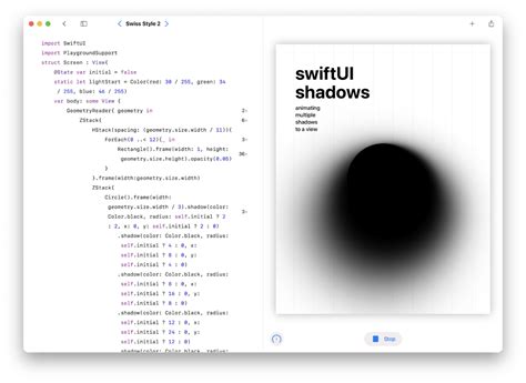 Swiftui에서 그림자로 플레이하기 미니디자인연구소