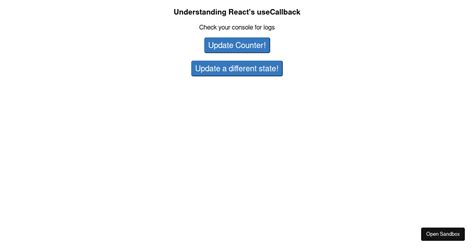 Usecallback Codesandbox