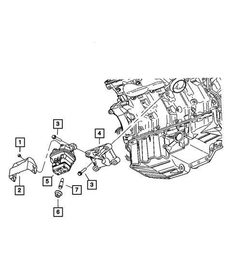 2005 2010 Mopar Engine Mount Bracket Left 4578053ac Miracle Mopar