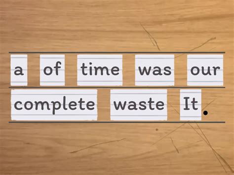 B2 Outcomes Unit 6a Modifiers 2 Unjumble