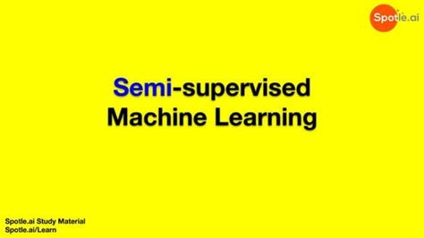 supervised and unsupervised machine learning ppt