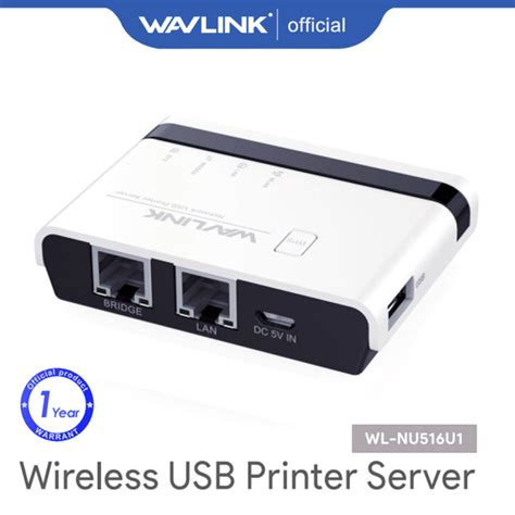 Wavlink Wireless Usb Printer Server 10 100mbps Ethernet To Usb2 0 Network Lpr Print Server 2 4g