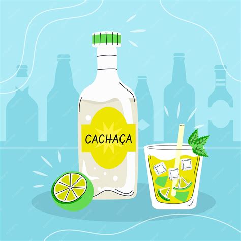 Dibujado A Mano Deliciosa Ilustración De Cachaça Vector Gratis