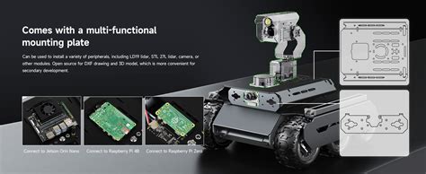 Waveshare Flexible And Expandable 6x4 Off Road Ugv Multiple Hosts Support With