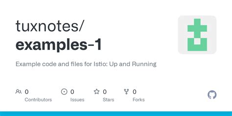 GitHub Tuxnotes Examples Example Code And Files For Istio Up And Running
