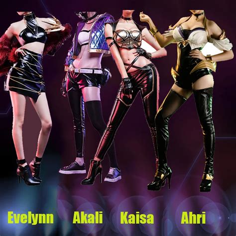 Pre Sale Anime Hot Game Lol K Da Kda Girls Group Evelynn Ahri Akali