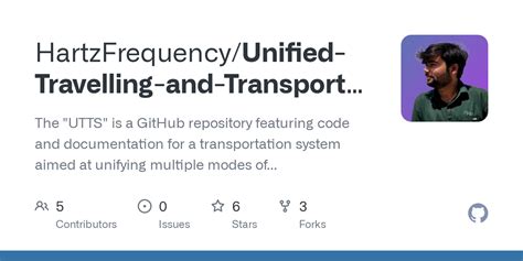 Github Hartzfrequency Unified Travelling And Transport System