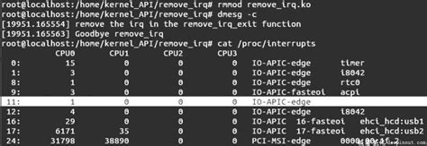 Linux内核API remove irq 极客笔记