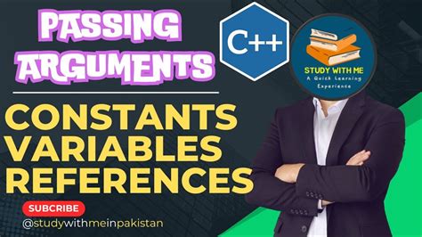 Passing Arguments By Constants By Variables And By Reference In C Youtube