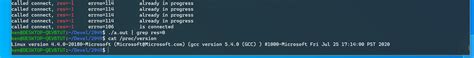 non blocking connect never succeeds · issue 2949 · microsoft wsl