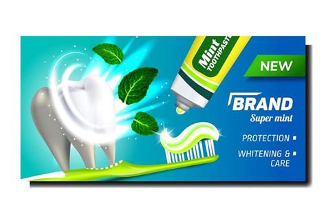 Toothpaste With Mint Advertising In 2024 Toothpaste Ads Creative Mint