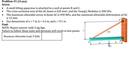 Solved Problem Pts Given A Small Lifting Chegg