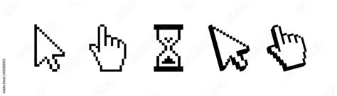 Cursor Icon Set Vector Mouse Arrow Pointer Cursor Mouse Icon Vector