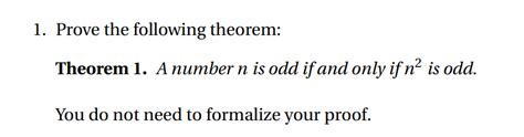 Solved Prove The Following Theorem Theorem A Number N Chegg