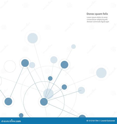 Connection Science Molecule Background Stock Illustration