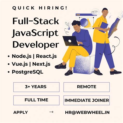 Hiring Fullstackdeveloper Nodejs Reactjs Vuejs Nextjs Postgresql