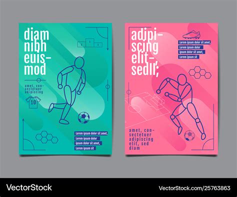 Sport Layout Single Line Template Royalty Free Vector