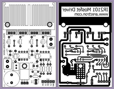 h bridge dc motor driver circuit with ir2101 electronics projects