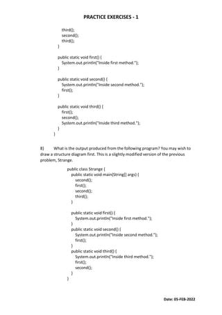 Java Exercise Pdf