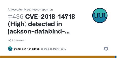 Cve 2018 14718 High Detected In Jackson Databind 295jar · Issue