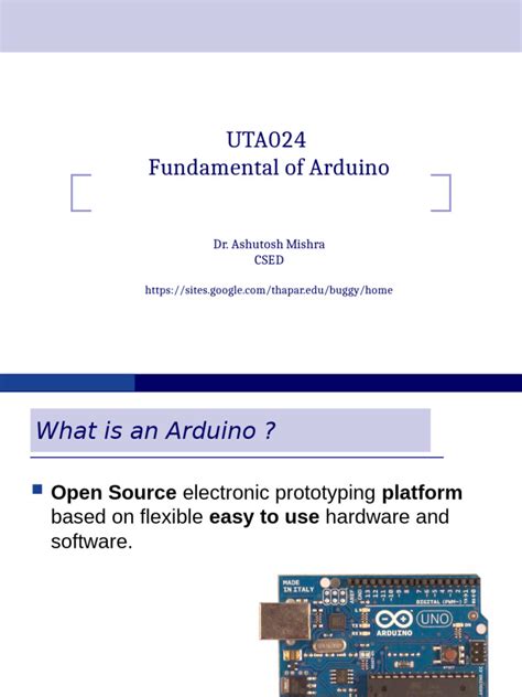 Fundamental Of Arduino Pdf Arduino Analog To Digital Converter