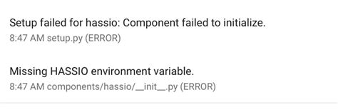 HASS IO Tab Missing On The Side Bar Missing HASSIO Environment Variable Home Assistant OS