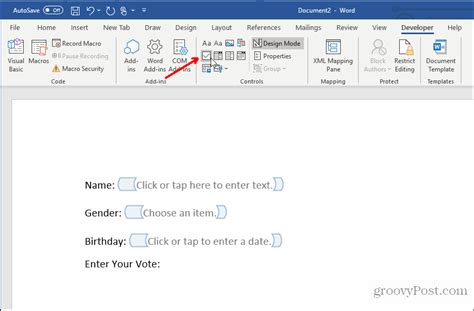 How To Create Fillable Forms In Microsoft Word
