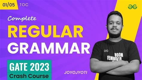 Regular Grammar Theory Of Computation Gate 2023 Crash Course Youtube
