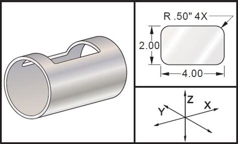 Haas Mill G107 Cylindrical Mapping Program Example Helman Cnc