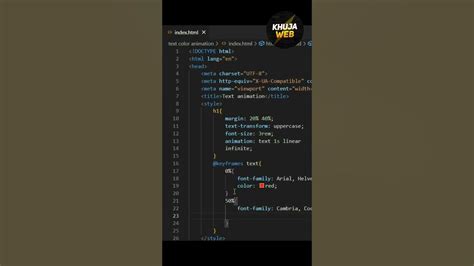 How To Make Text Animation By Html And Css Youtube