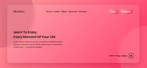 Github Invalidsoul69glassmorphism Website Template