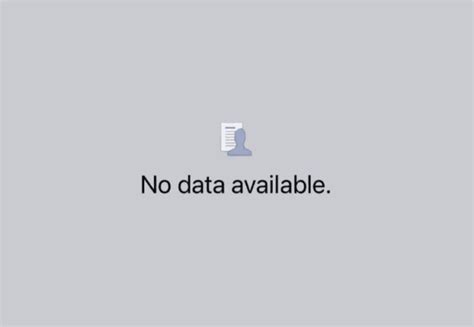 how to fix facebook no data available error