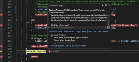 OAuth AddParameter AddQueryParameter Empty Value Gets Value Cannot Be Null Exception Issue