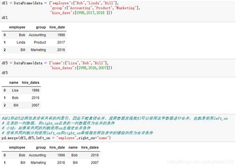 Pandas之dataframe的级联、合并操作python Df级联查找 Csdn博客
