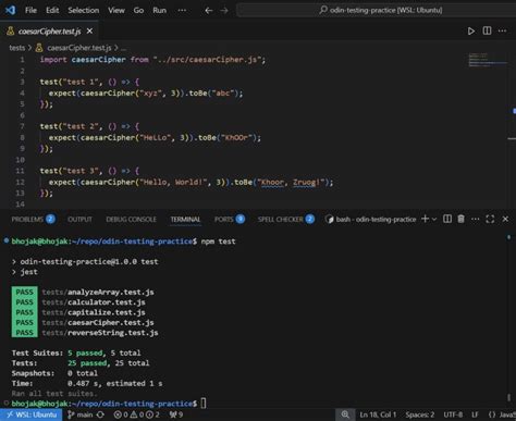 Javascript Jest Unittesting Softwaredevelopment Webdevelopment Theodinproject Cleancode