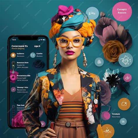 premium ai image mobile app design of fashion style inspiration app